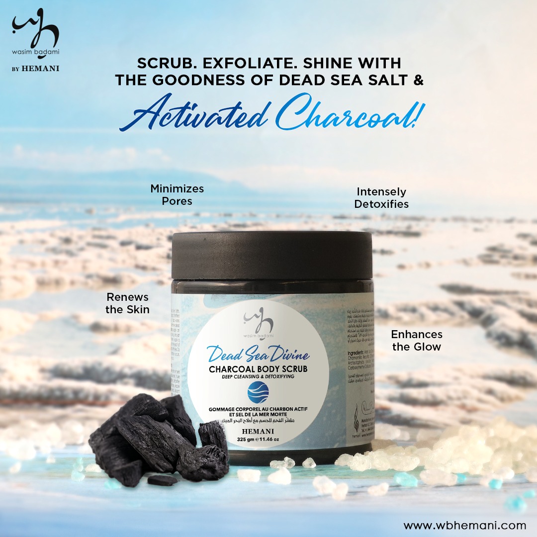 Body scrub - Dead Sea Divine Charcoal Body Scrub 325gm - In Stock ...